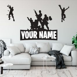Personalized Fighting Fortnite Vinyl Wall Sticker