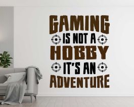 Adventure Awaits Gaming Wall Decals for Gaming Rooms | Huetion