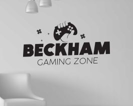 Custom Name Gaming Zone Wall Stickers for Gamer Room | Huetion