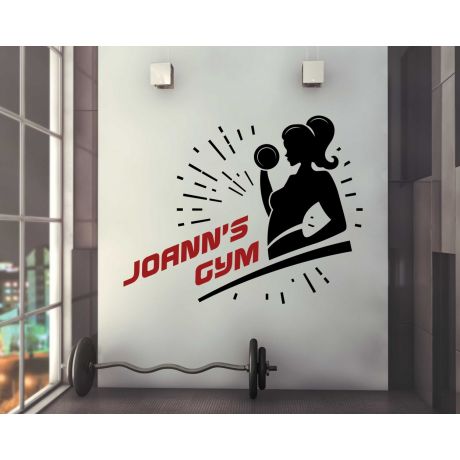 Customized Women's Gym Motivation Decals for Gym Decor | Huetion