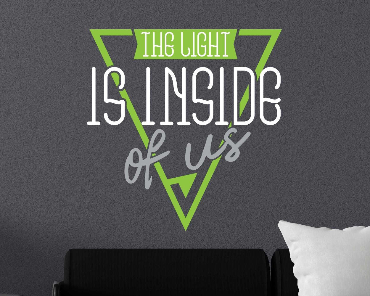 The Light Is Inside of Us Inspirational Vinyl Stickers | Huetion
