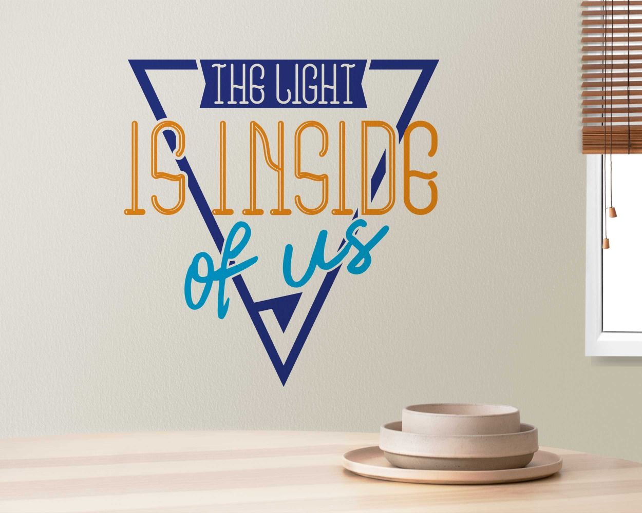 The Light Is Inside of Us Inspirational Vinyl Stickers | Huetion