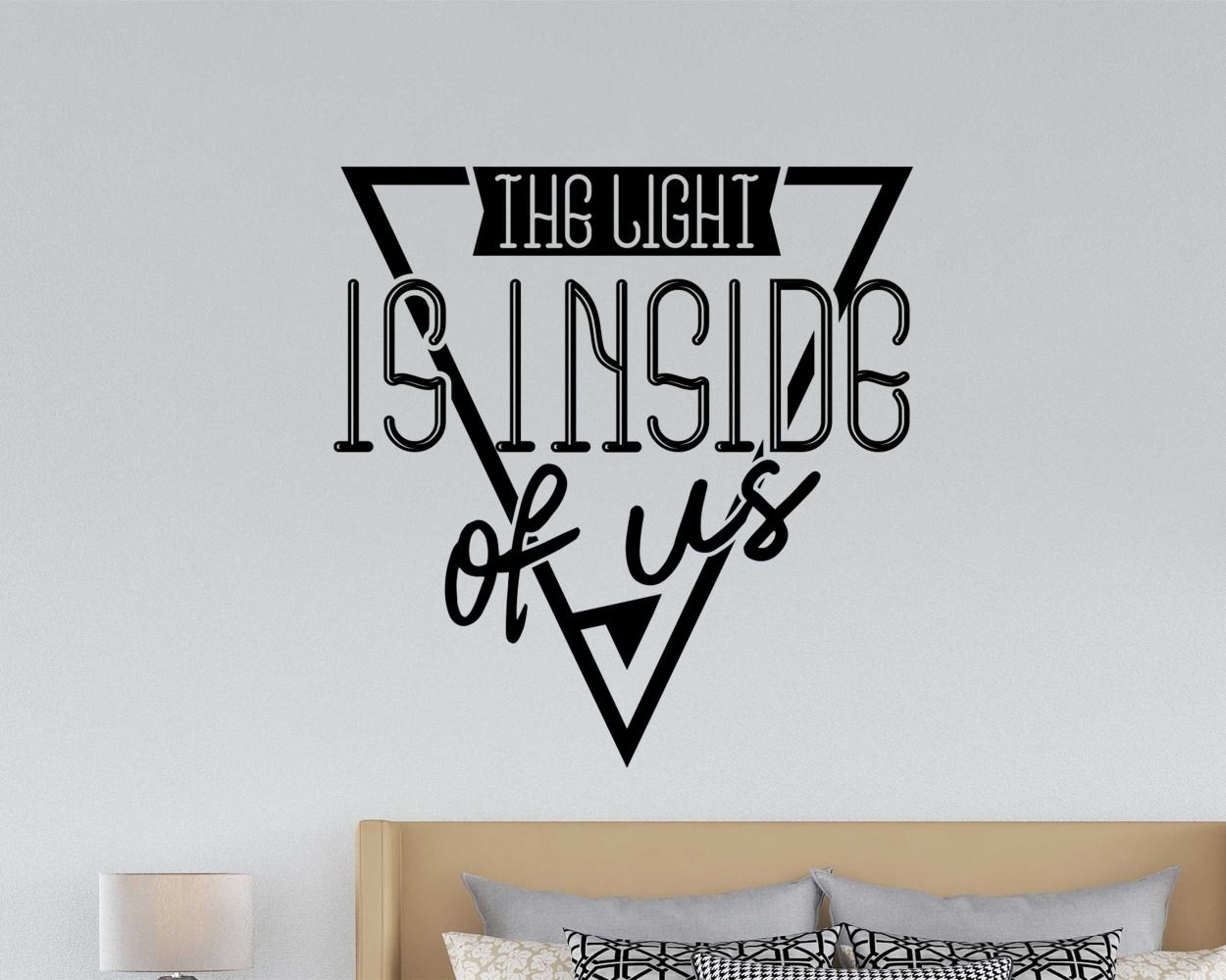 The Light Is Inside of Us Inspirational Vinyl Stickers | Huetion